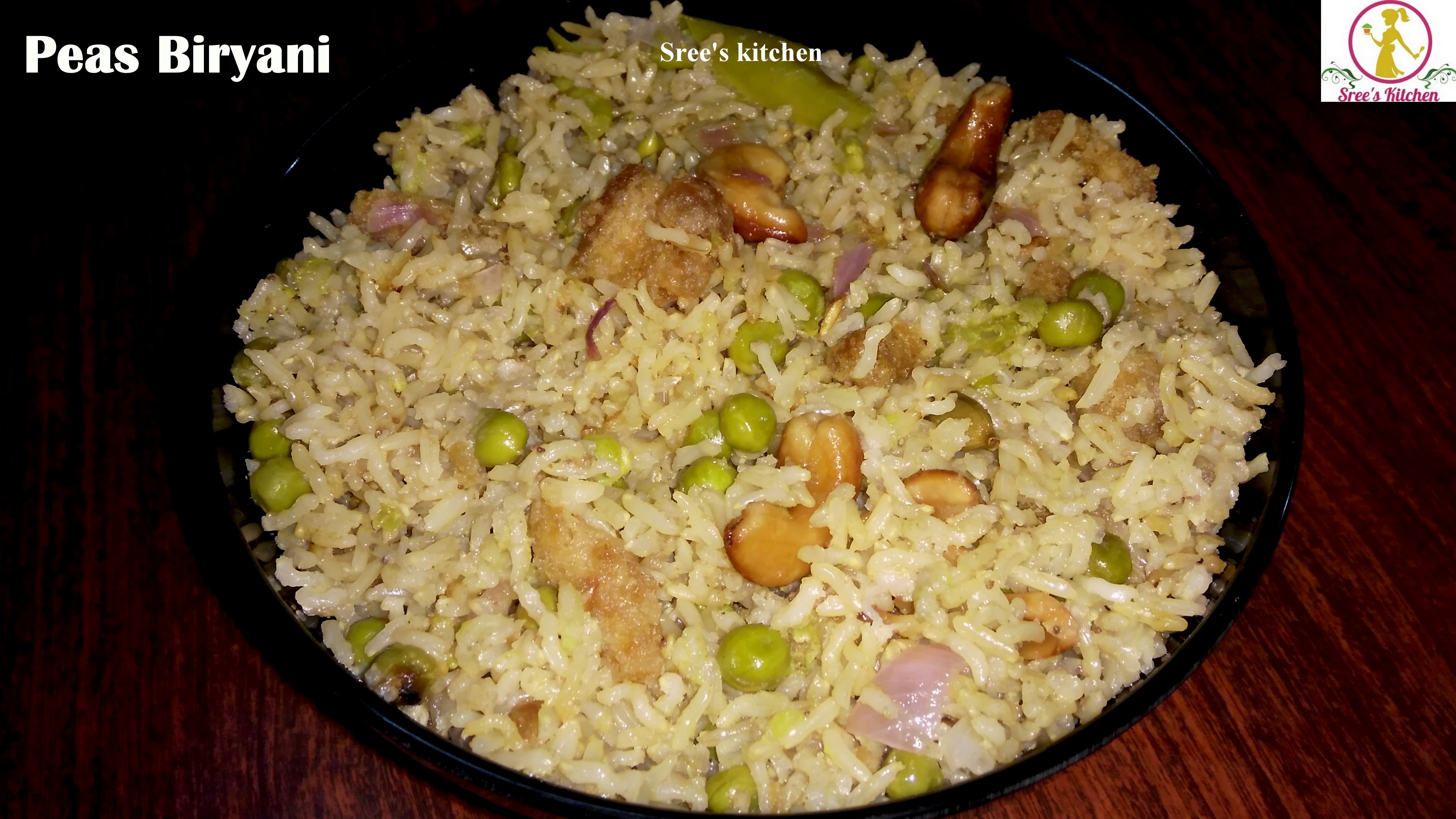 Matar biryani recipe | recipe of peas biryani | Sreelakshmikitchen ...