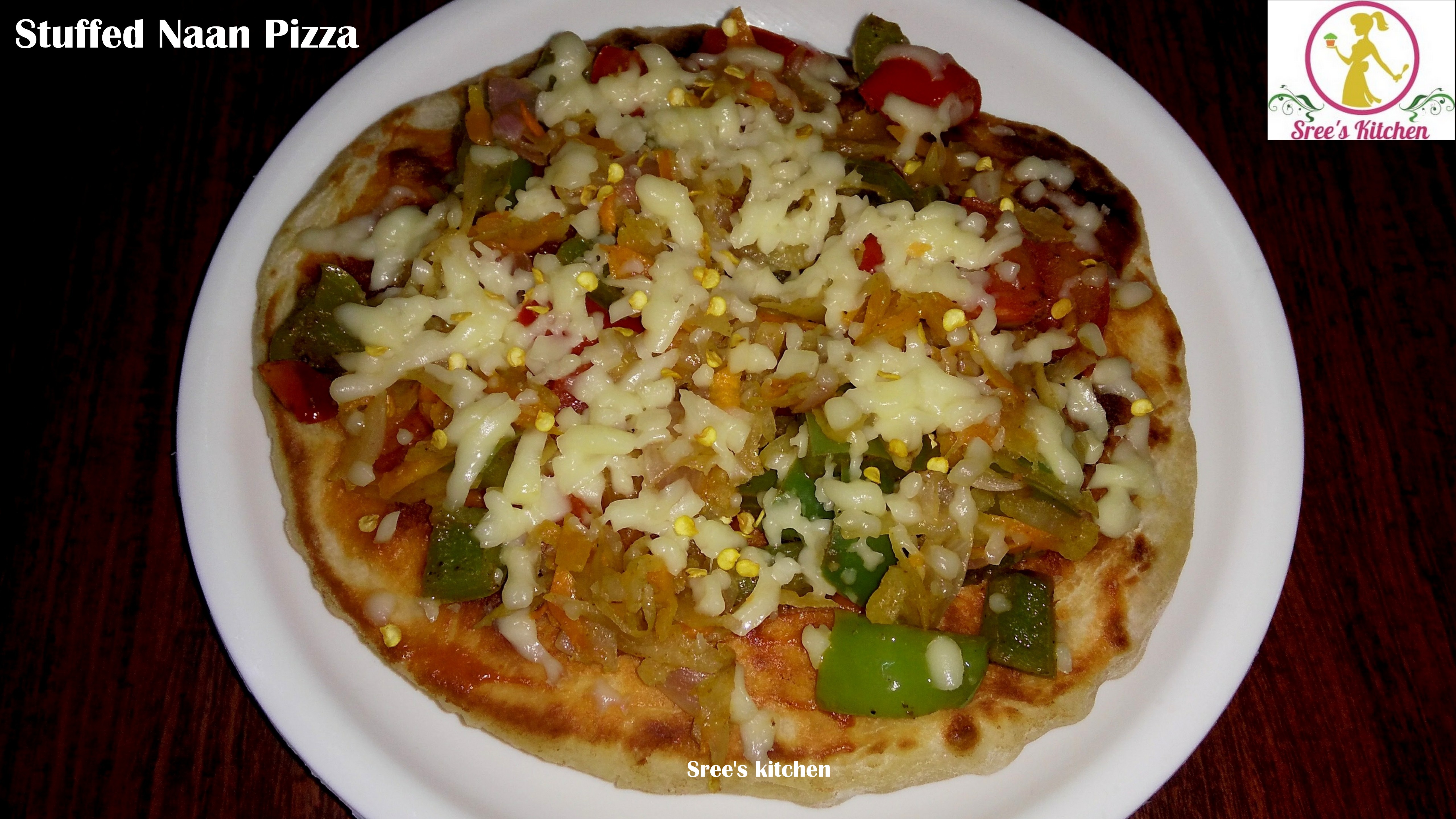 Naan Pizza | stuffed naan pizza on tawa (without yeast ...