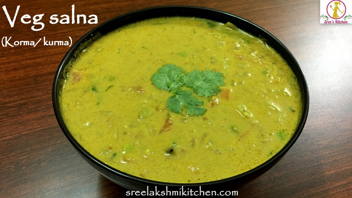 Vegetable salna | veg salna for parotta | Sreelakshmikitchen ...